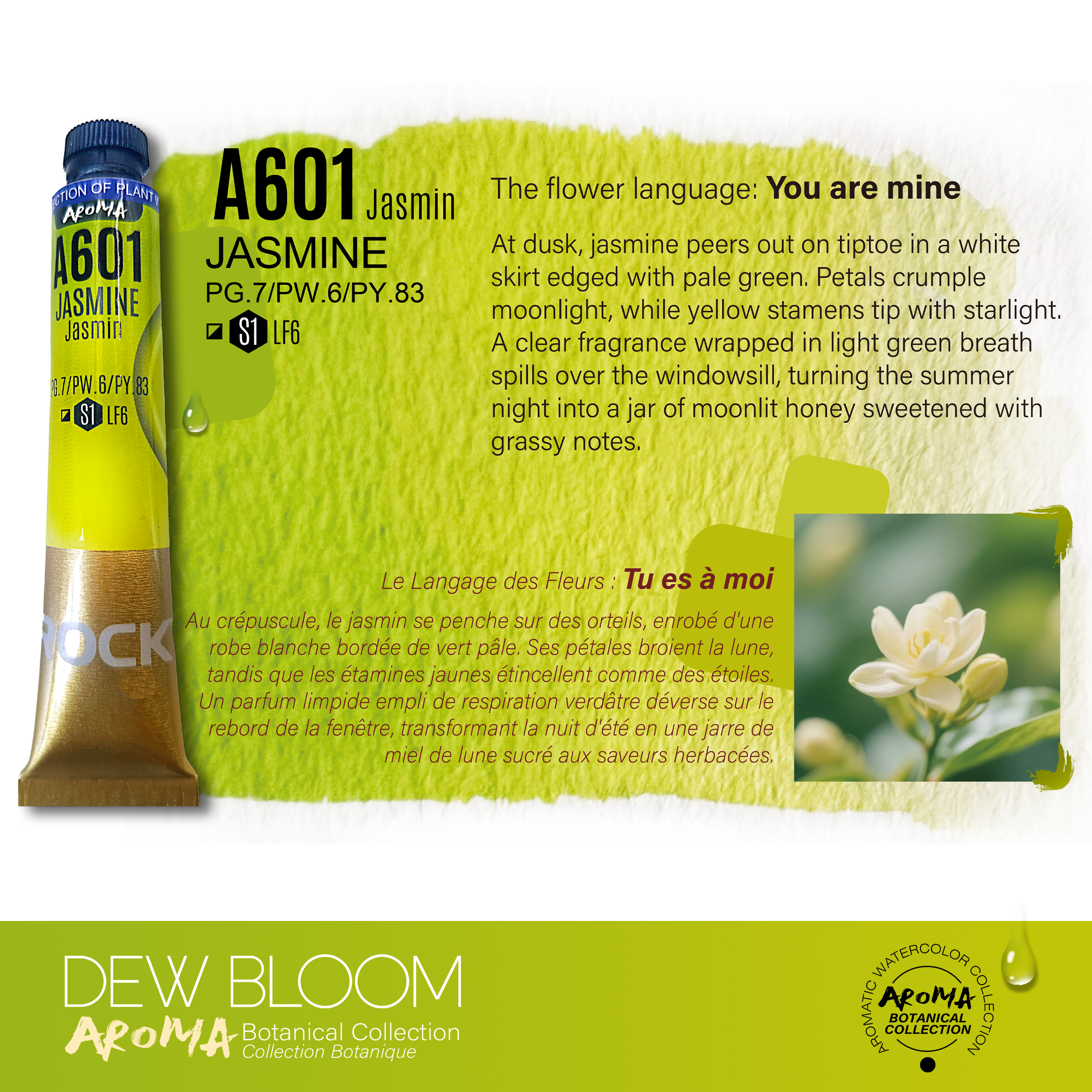 A601 Jasmine 8ml – RockWell Art Supplies Inc.
